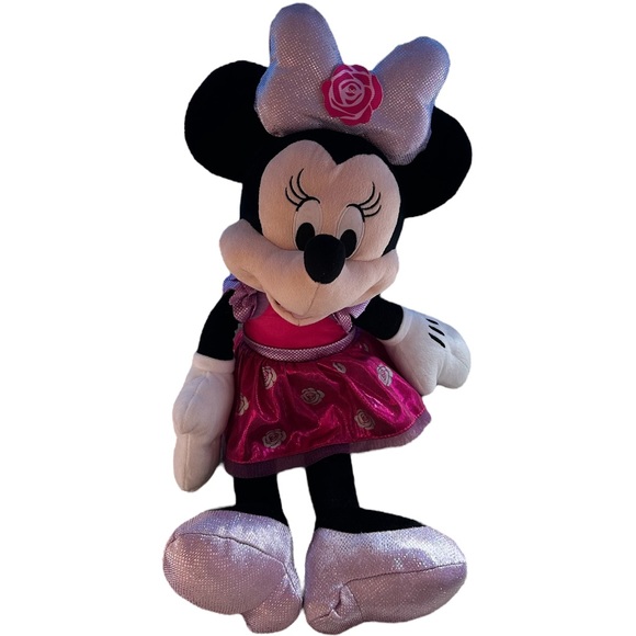 Disney | Toys | Disney Minnie Mouse Glowsabow Plush | Poshmark